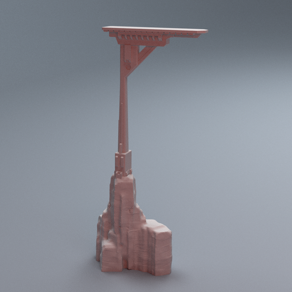 3D printable Turkana Plains Sensor Tower 28mm - 40mm terrain – Corvus ...