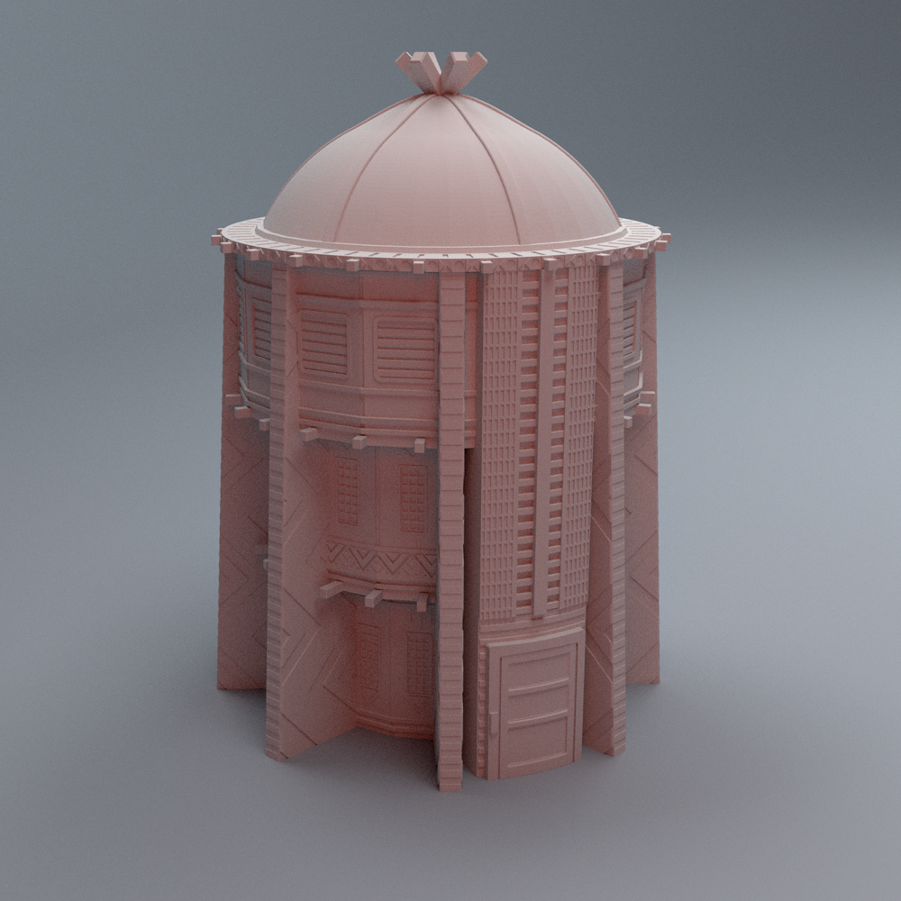 3D printable Turkana Plains Tower 28mm - 40mm scifi tabletop terrain ...
