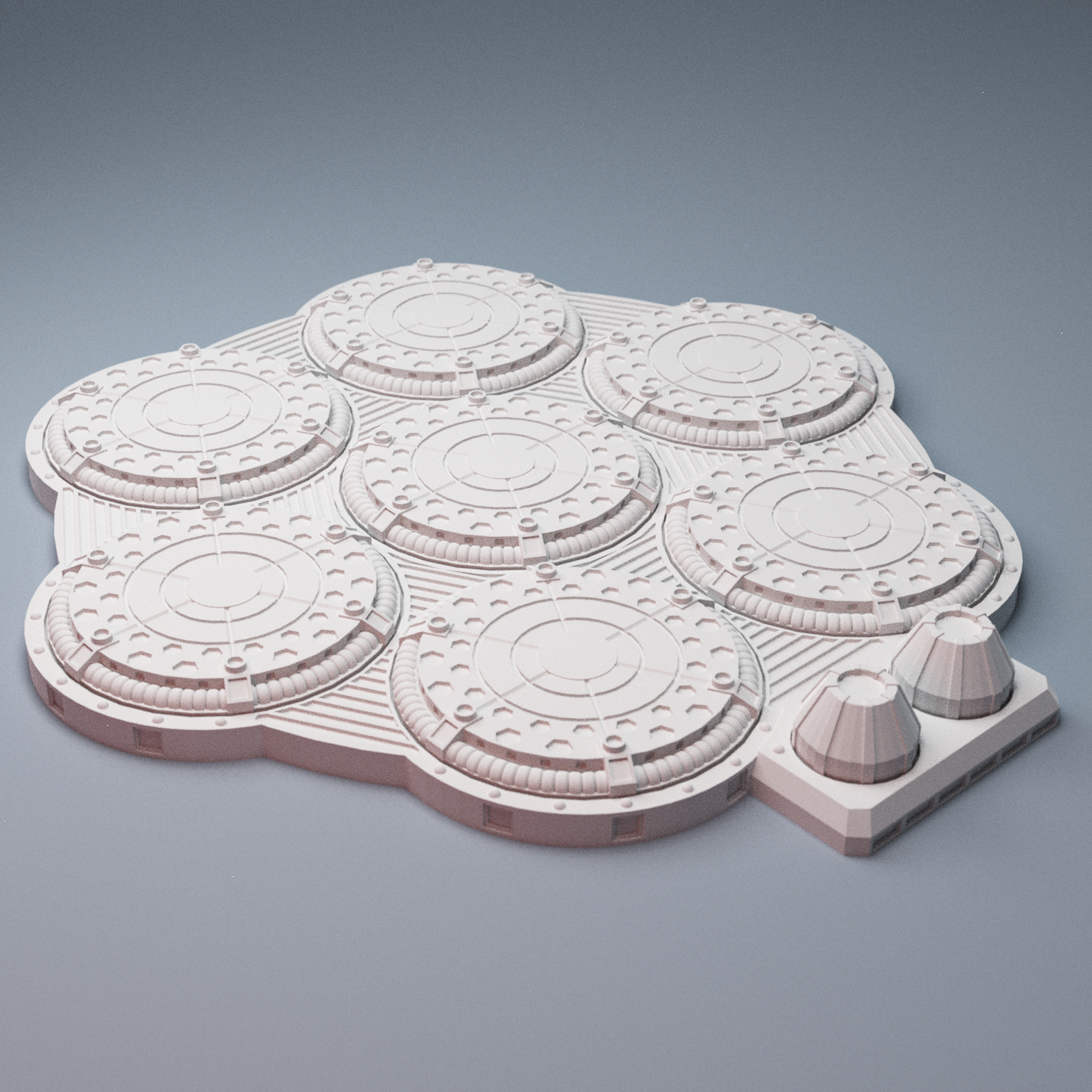 Sci-fi 3D Printable Transmat Array 28mm scifi tabletop wargaming ...