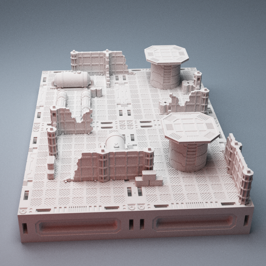 Grimdark 3D printable BattleBox15 Travel Game System 15mm terrain ...