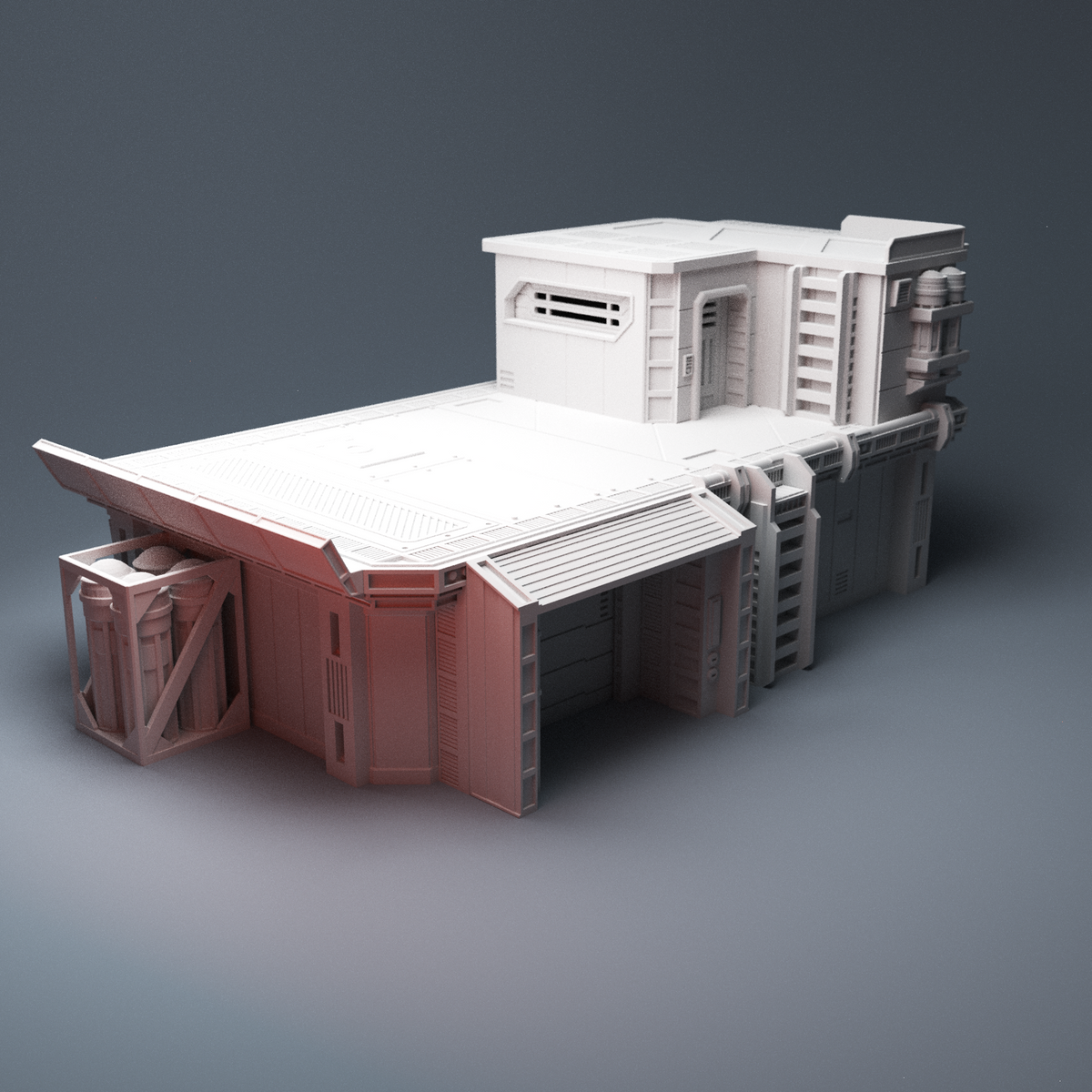 Sci-fi Command Platform 3D Printable 28mm wargaming terrain – Corvus ...