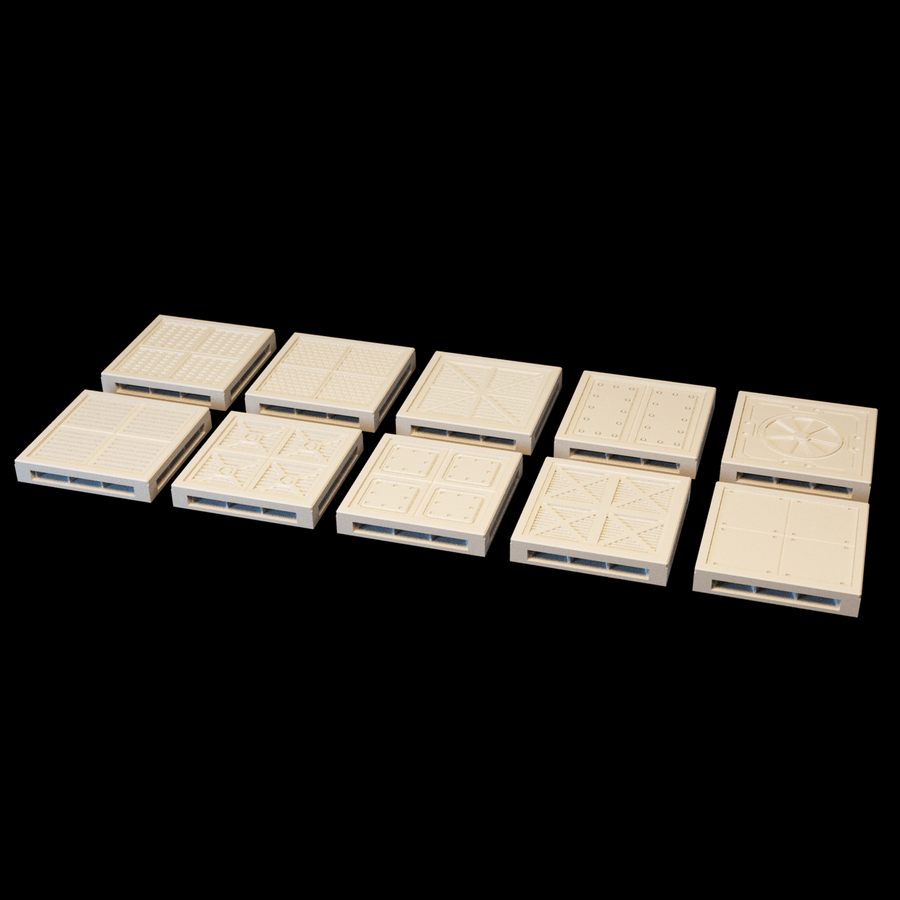 3D printable Scifi Modular Floor Tiles Addons 28mm wargaming terrain ...