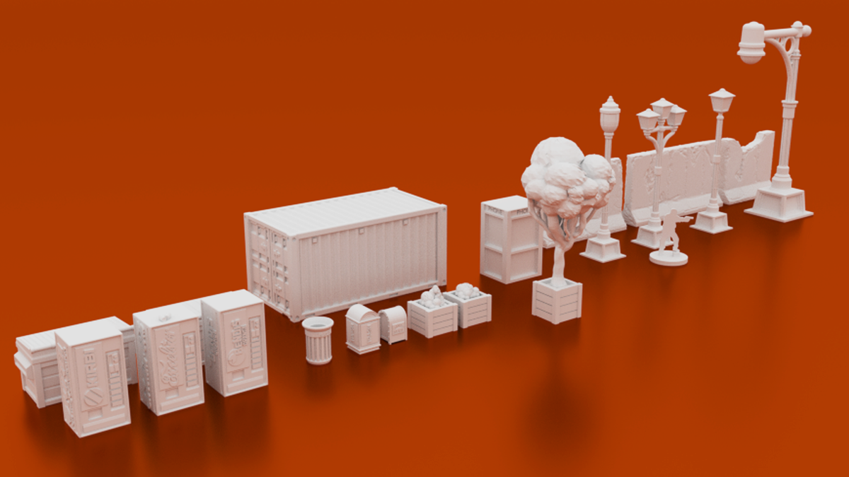 Urban Scatter Bundle 3D printable terrain 28mm – Corvus Games Terrain