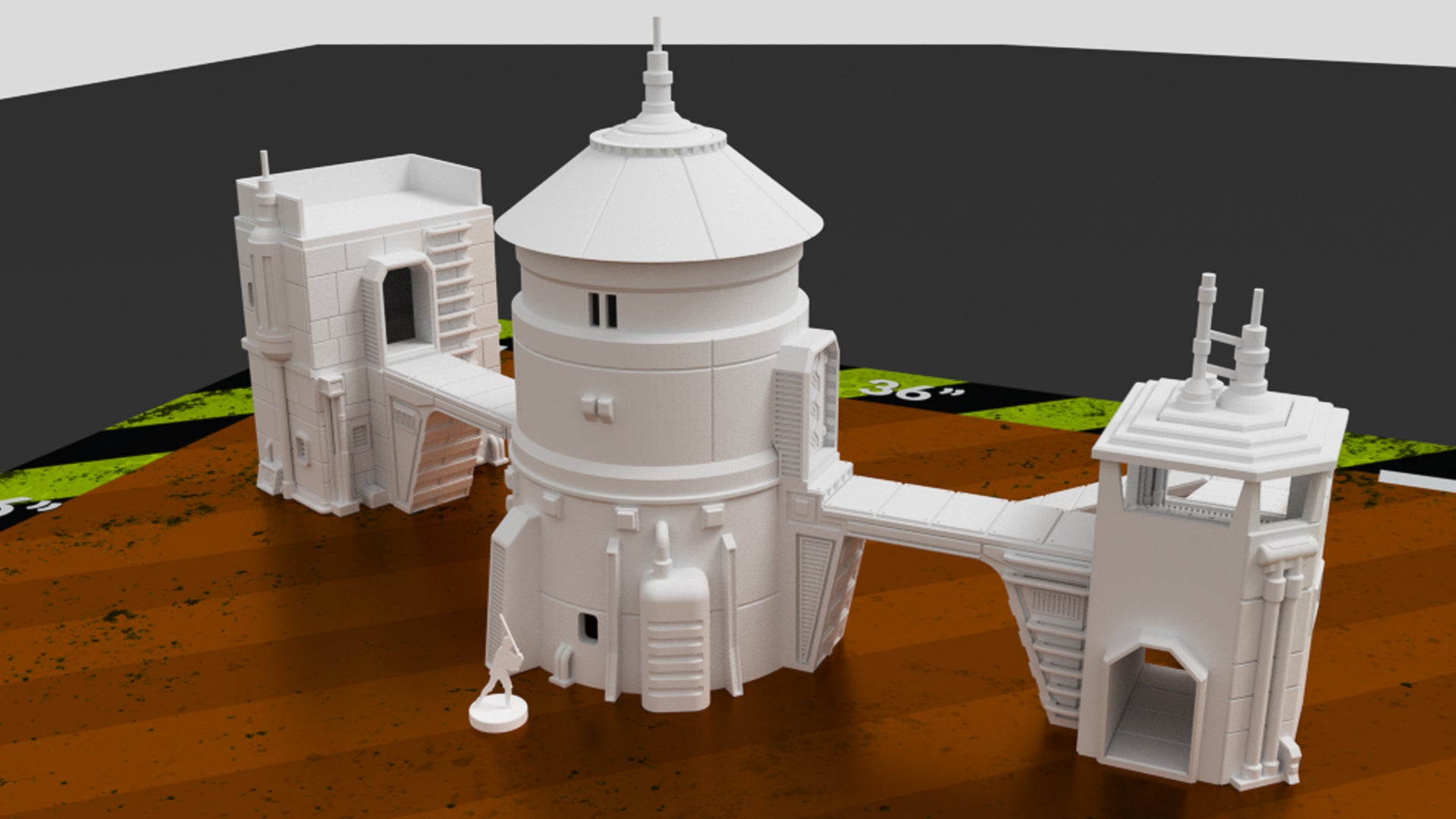 Outpost Beta Digital STL 3D printable terrain – Corvus Games Terrain