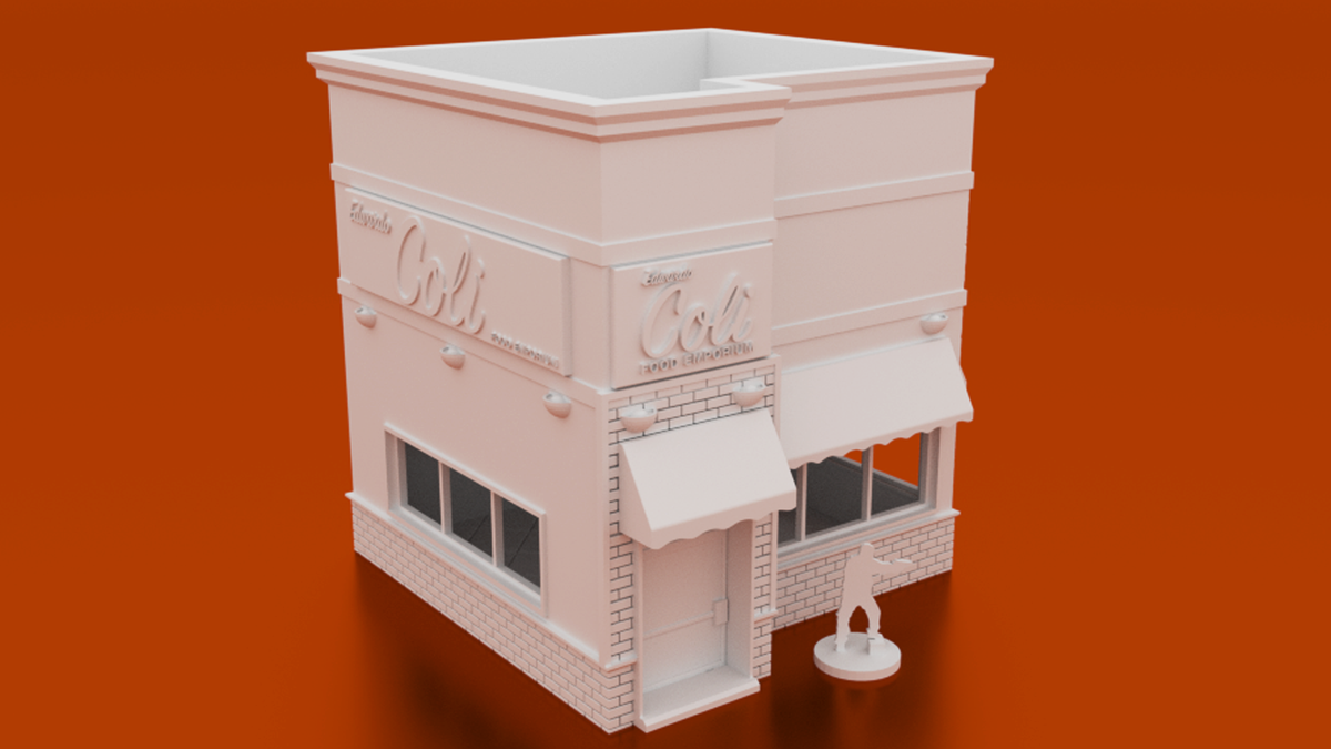 Urban Restaurant Digital 3D printable terrain 28mm – Corvus Games Terrain