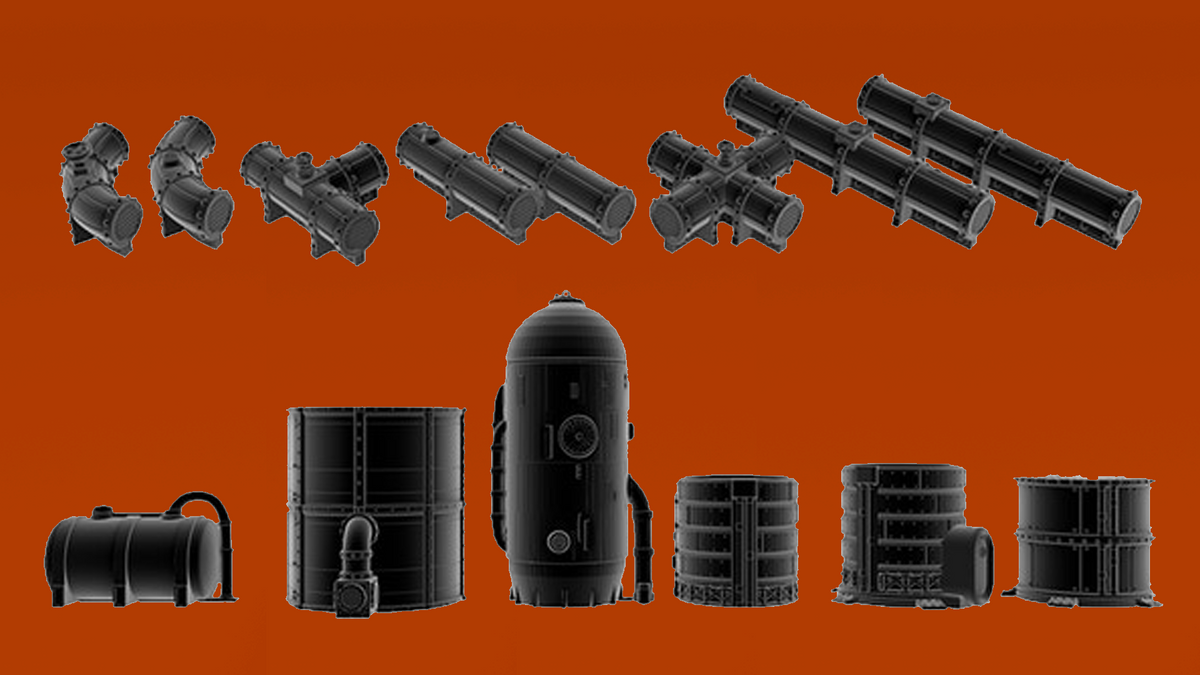 Sector Corvus Prime 3D printable terrain bundle OpenLOCK WarLayer ...